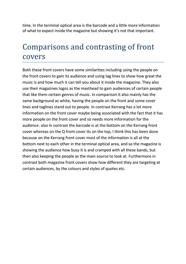 Front Cover Analysis | PDF