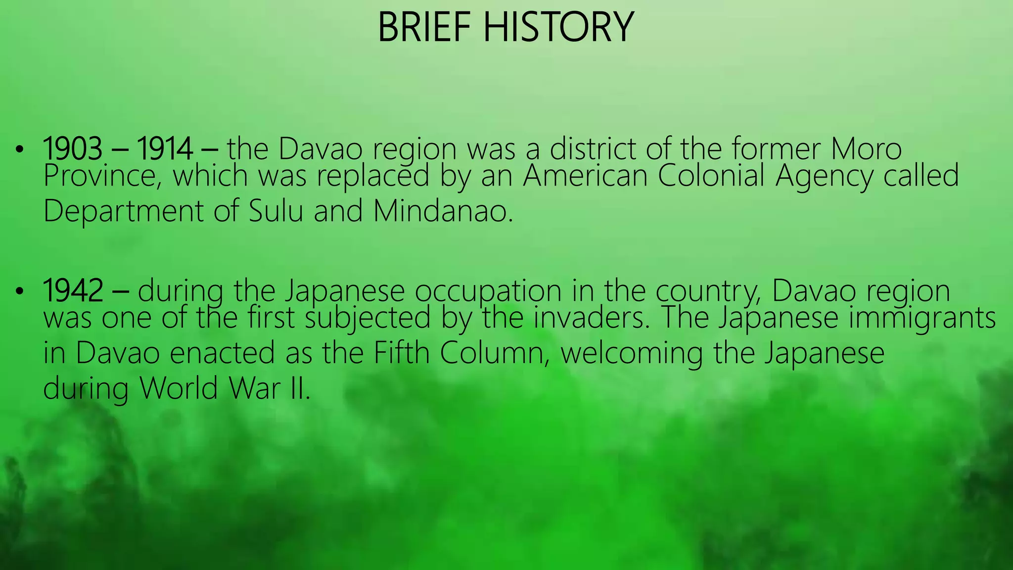 REGION 11: DAVAO REGION | PPTX