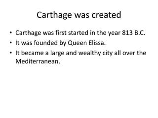 Carthage World History | PPTX