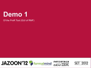 Jazoon12: Tracing Requirements with the Eclipse Requirements Modeling ...