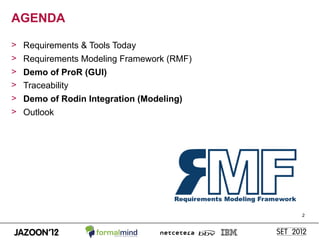 Jazoon12: Tracing Requirements with the Eclipse Requirements Modeling Framework | PDF