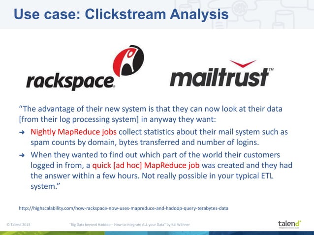 JAZOON'13 - Kai Waehner - Hadoop Integration | PPT
