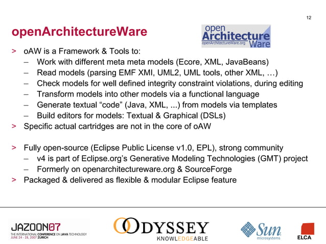 Pragmatic Model Driven Development using openArchitectureWare | PPT | Graphics Software ...
