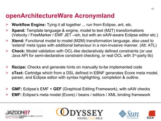 Pragmatic Model Driven Development using openArchitectureWare | PPT