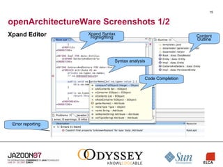 Pragmatic Model Driven Development using openArchitectureWare | PPT