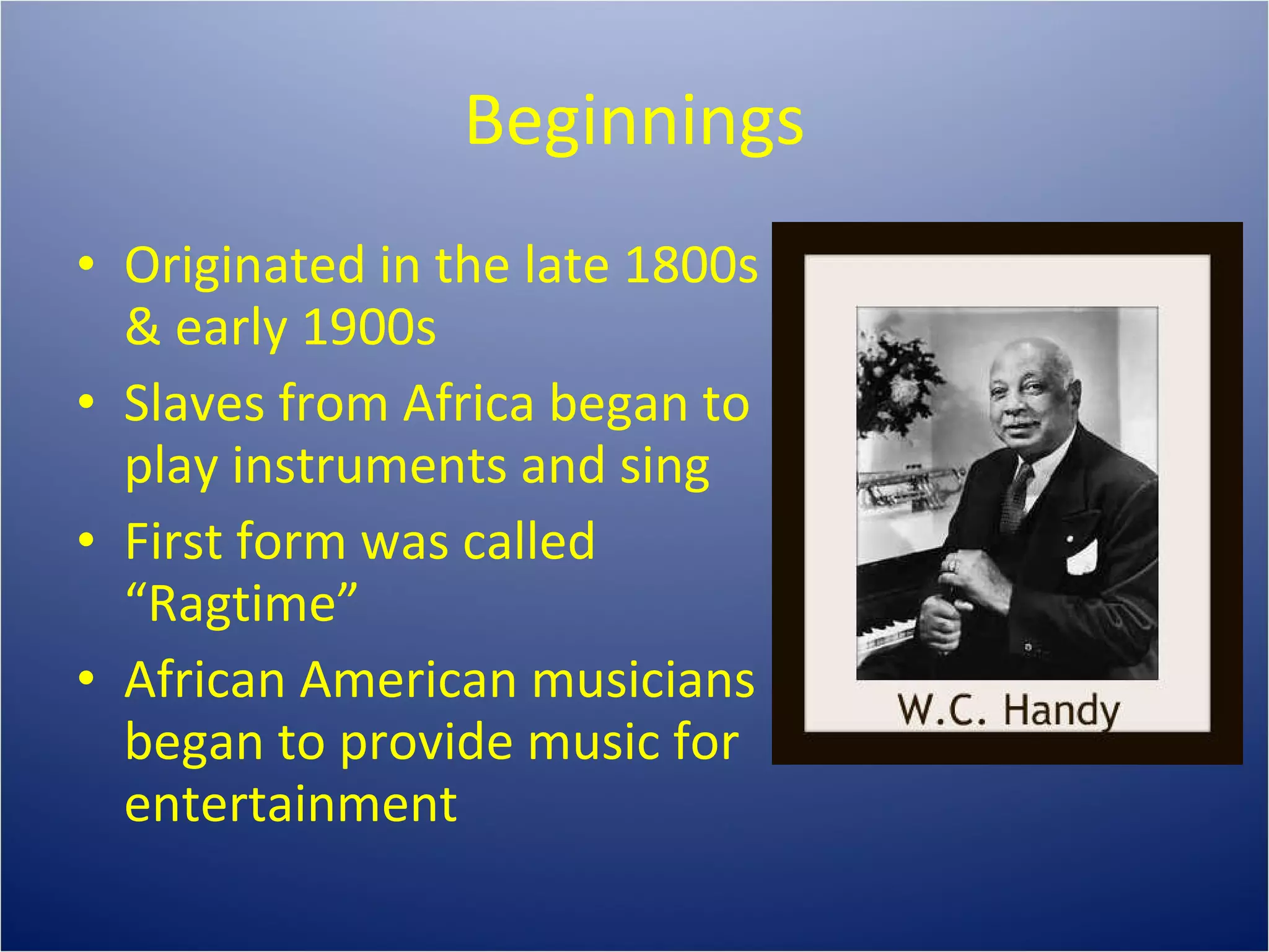 Jazz - A Brief History | PPT