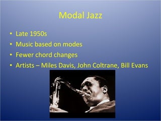 Jazz - A Brief History | PPT
