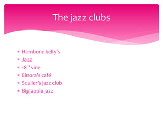 early american jazz | PPTX