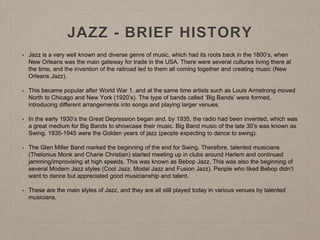 Jazz and Blues Presentation | PPTX