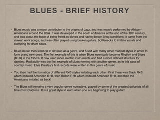 Jazz and Blues Presentation | PPTX