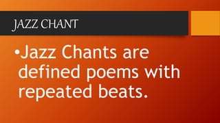 JAZZ CHANT.pptx | Jazz | Music