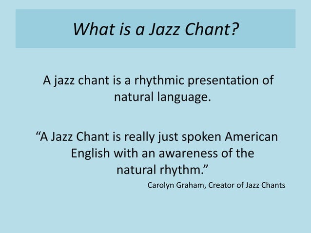 Jazz Chants for Young Learners.pptx