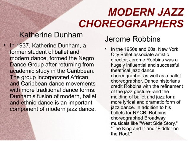 Jazz Dance ppt | PPT | Jazz | Music