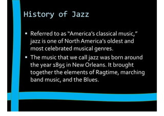 Jazz Music | PPT
