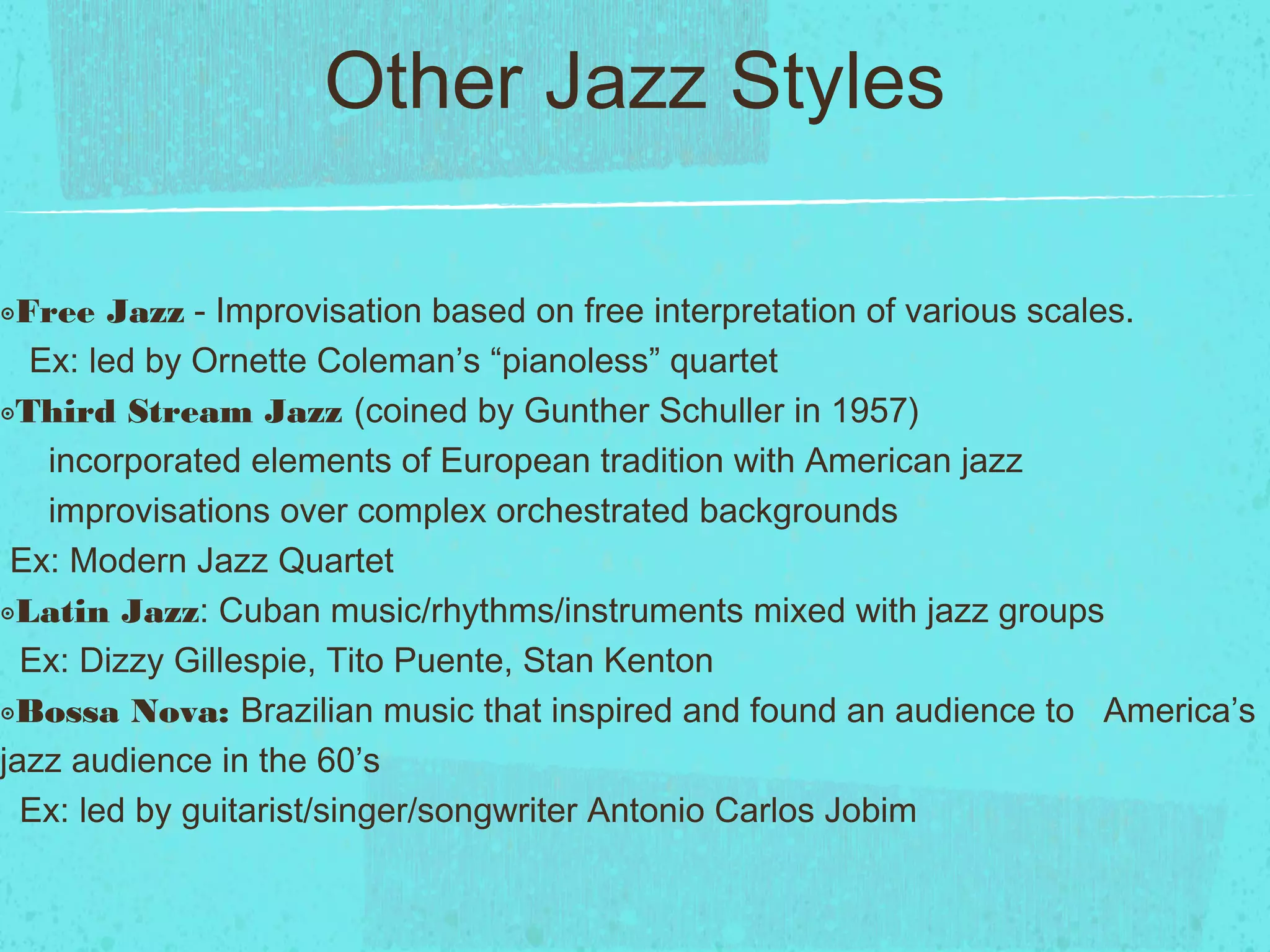 Jazz power point | PPT