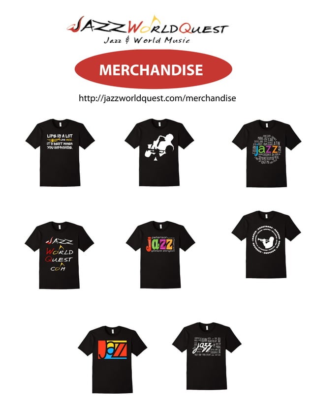 JazzWorldQuest MERCHANDISE- T-shirts for the Jazz Fans | PDF