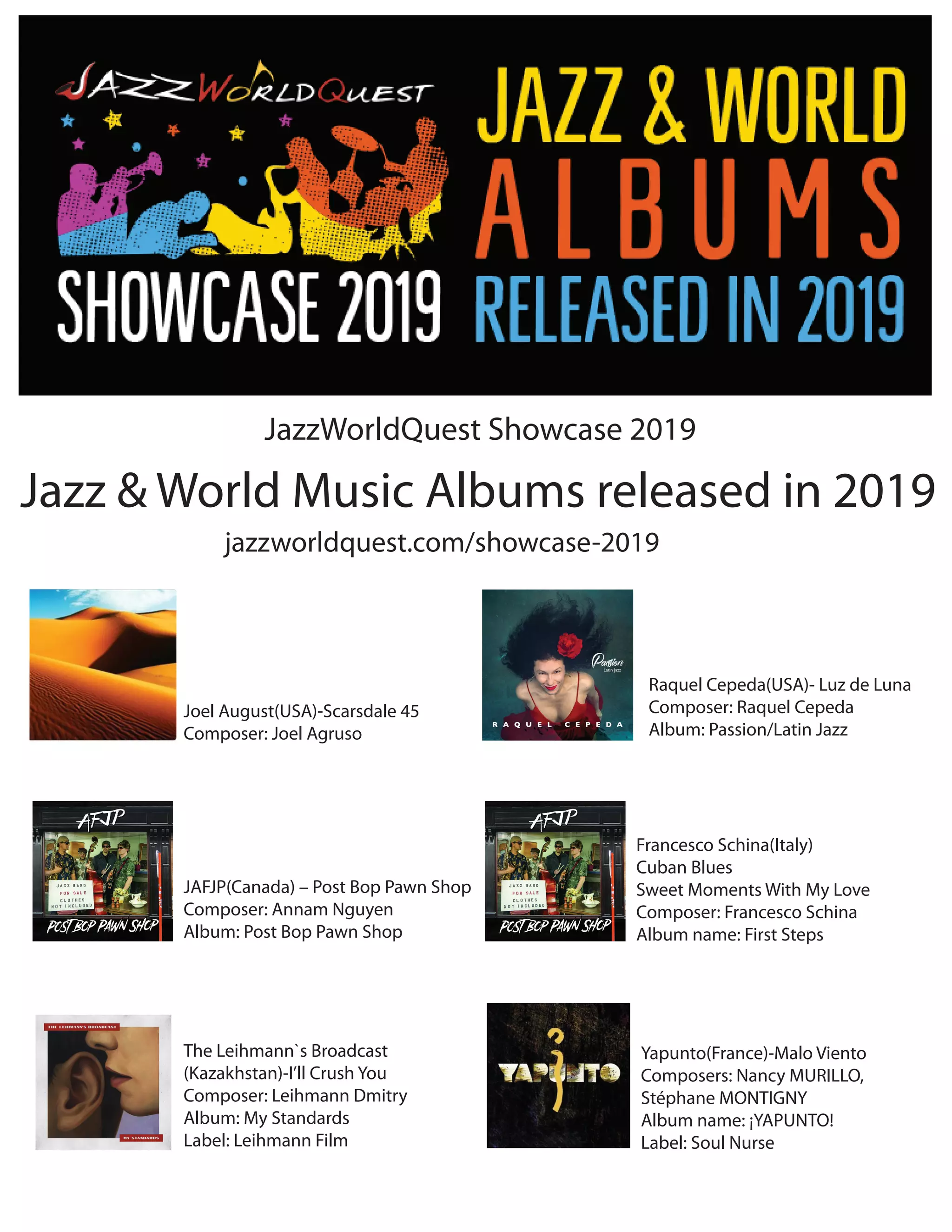JazzWorldQuest Showcase 2019 streaming | PDF