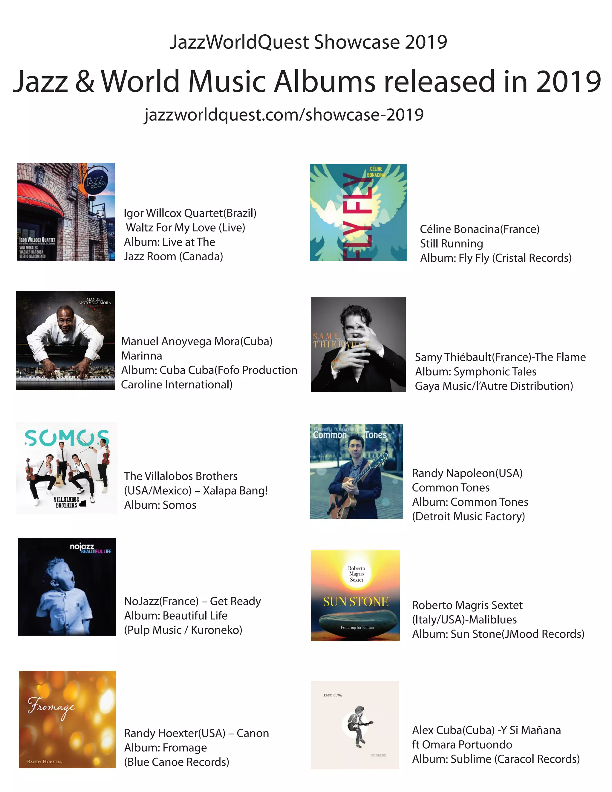 JazzWorldQuest Showcase 2019 streaming | PDF