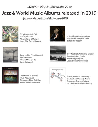 JazzWorldQuest Showcase 2019 streaming | PDF