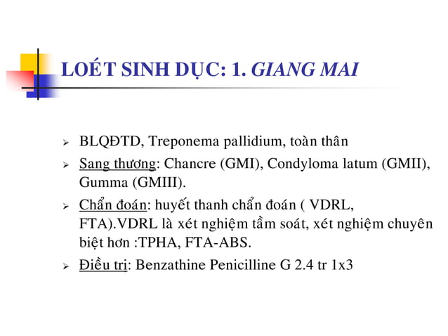 VIÊM SINH DỤC VÀ CÁC BỆNH LÂY LAN QUA ĐƯỜNG SINH DỤC | PDF