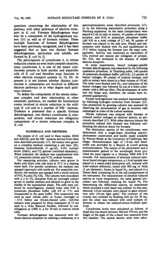 Nitrate Reductase Complex of Escherichia coli K-12: Participation of ...