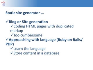 JBake on JUGChennai | PPTX