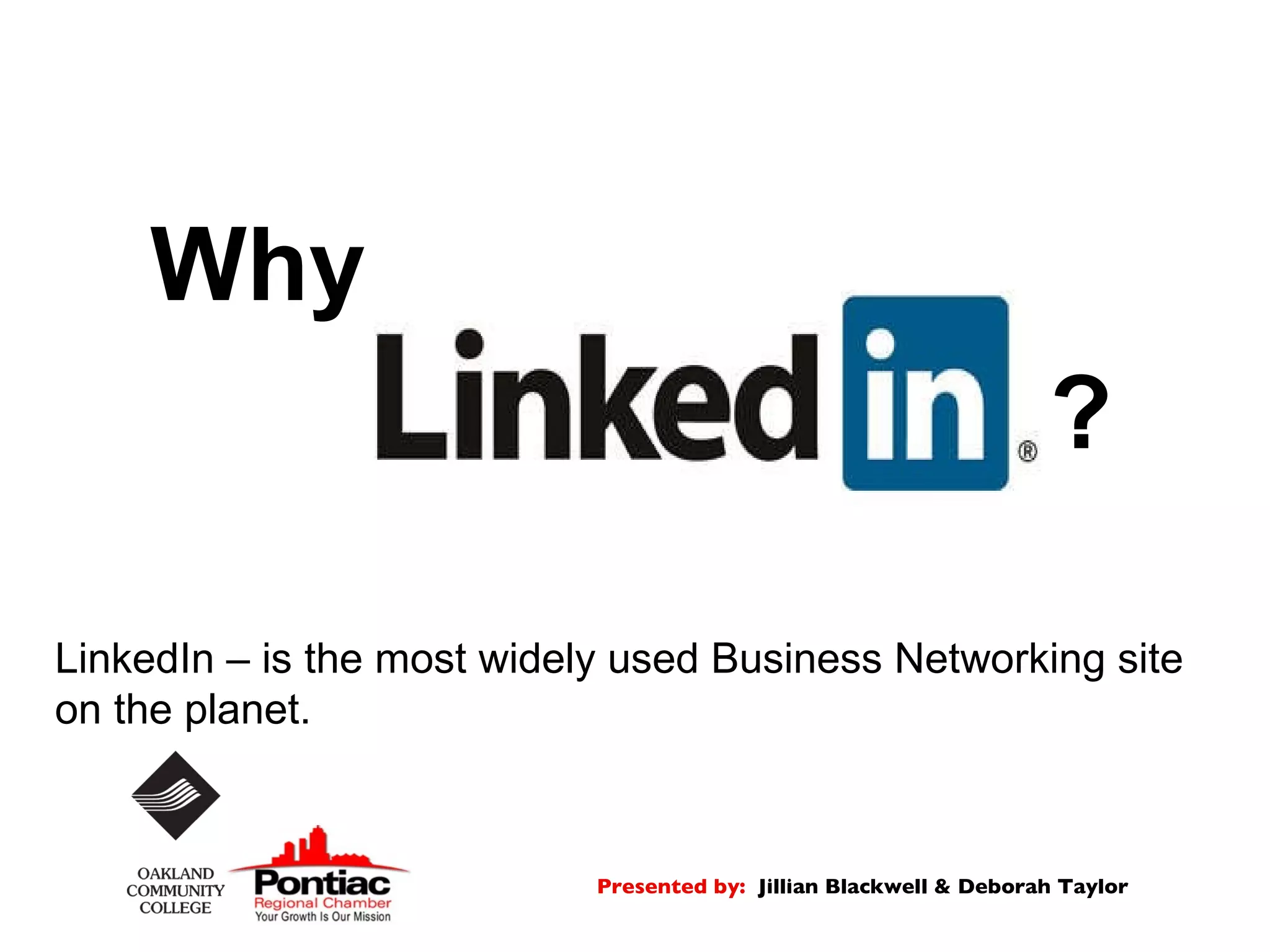 LinkedIn for Beginners | PPT | Social Networking | Internet