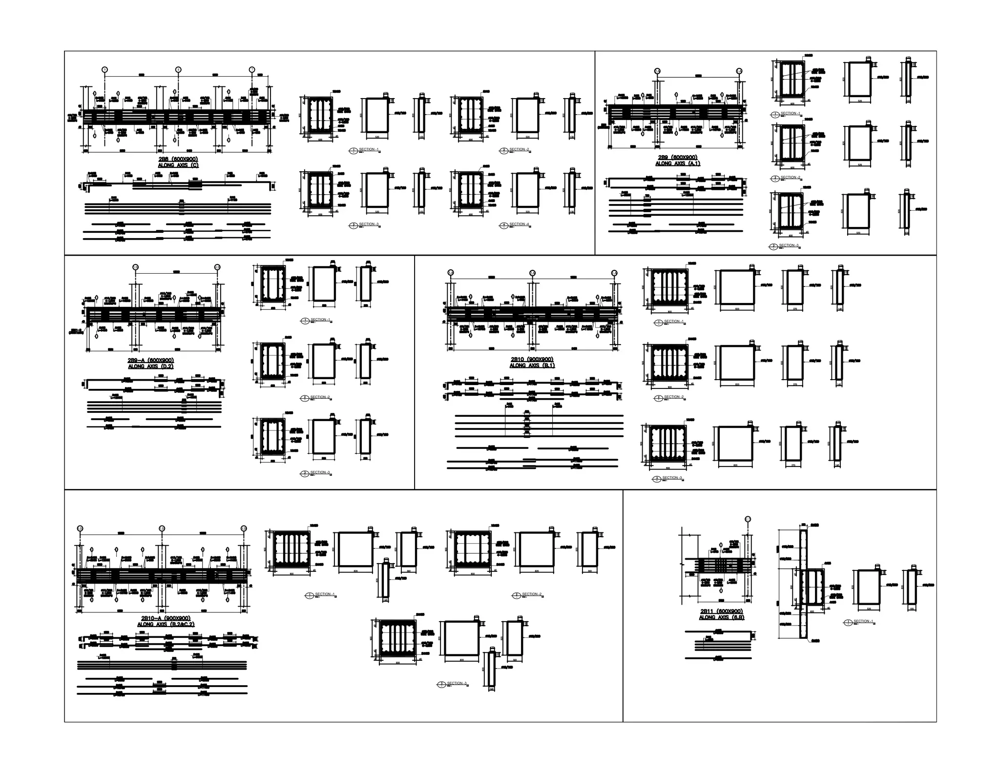 Reinforced Concrete Beams Elevations | PDF
