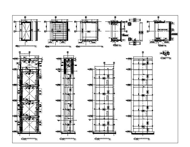 Reinforced Concrete Wall Elevation Shop Drawing