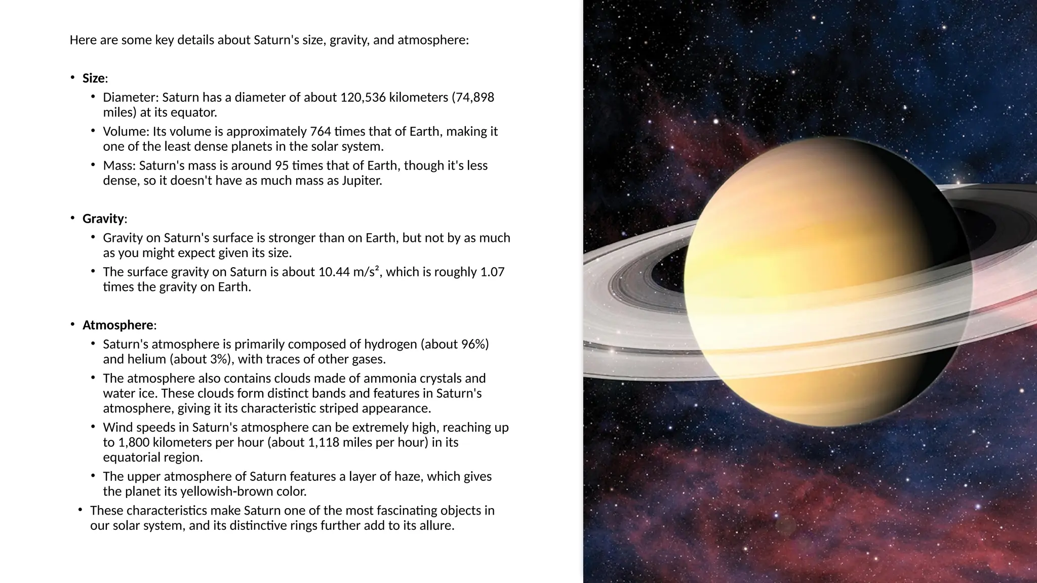 Saturn - Planet Research Project | PowerPoint | PPTX
