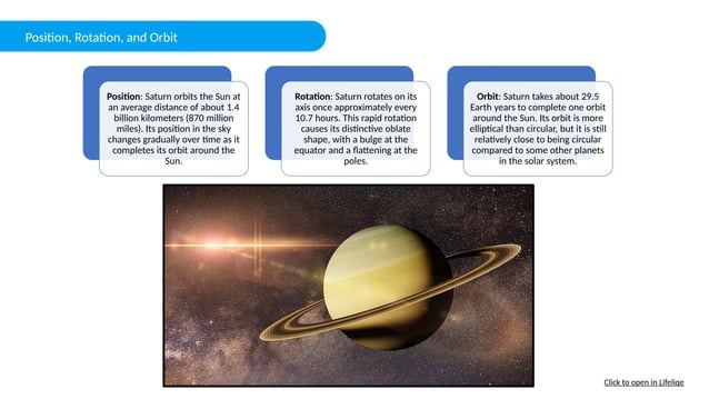Saturn - Planet Research Project | PowerPoint | PPTX