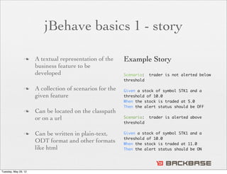 BDD using JBehave | PPT