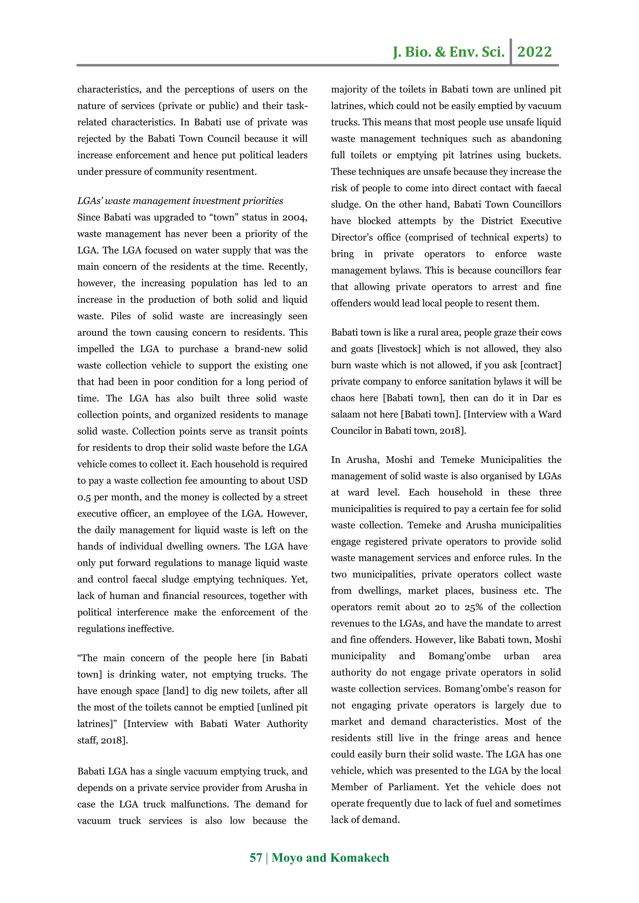 Invisible waste: Understanding the political culture of solid and ...