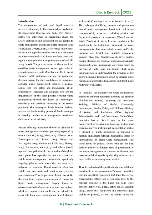 Invisible waste: Understanding the political culture of solid and ...