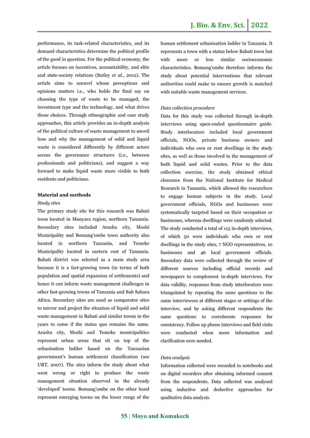 Invisible waste: Understanding the political culture of solid and ...