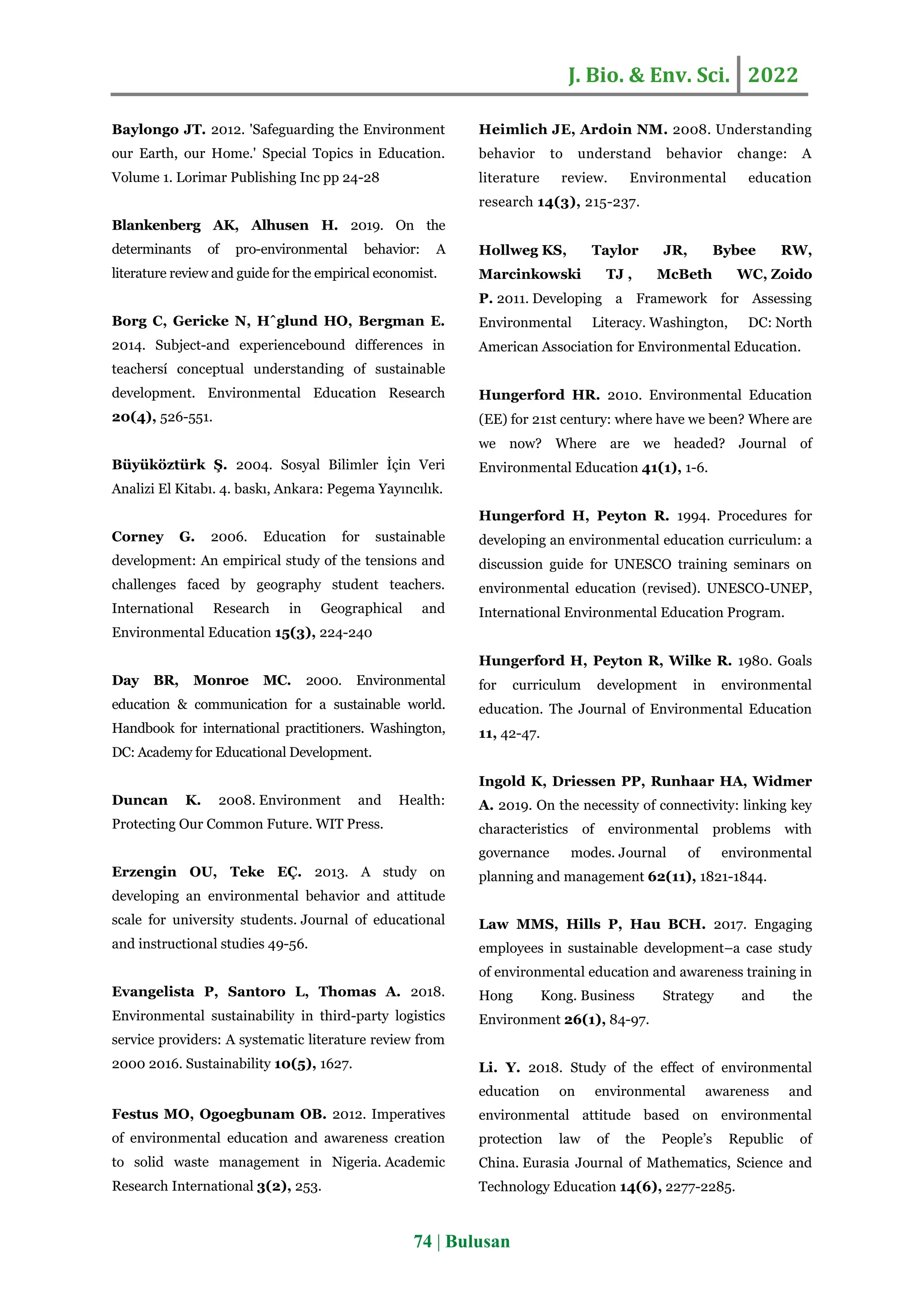 Organizations environmental awareness and attitude | PDF