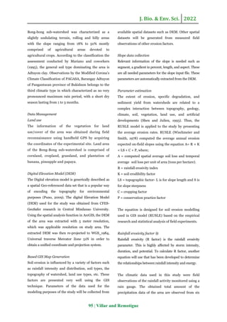 Geospatial analysis of soil erosion rates using RUSLE and GIS model in ...