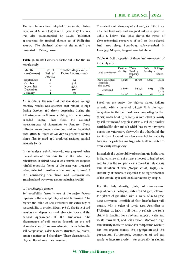 Geospatial analysis of soil erosion rates using RUSLE and GIS model in ...
