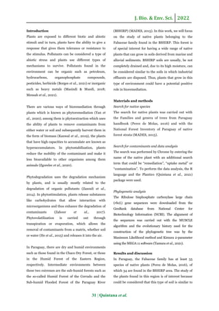 Perspectives of bioremediation of heavy metals with native plants of ...