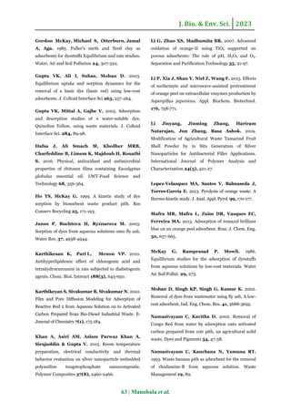 Adsorption of dye from aqueous solutions by orange peel with Chitosan ...