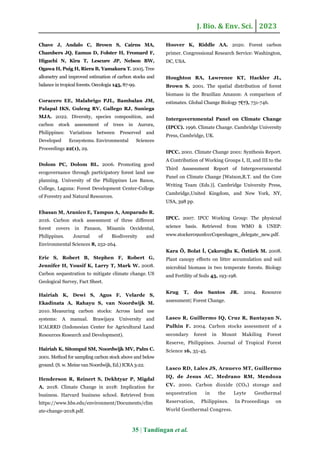 Carbon stock assessment of the undisturbed forest in the heavily mined ...