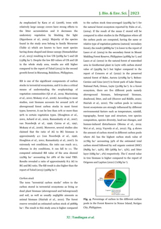 Carbon stock assessment of the undisturbed forest in the heavily mined ...