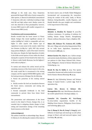 Carbon stock assessment of the undisturbed forest in the heavily mined ...