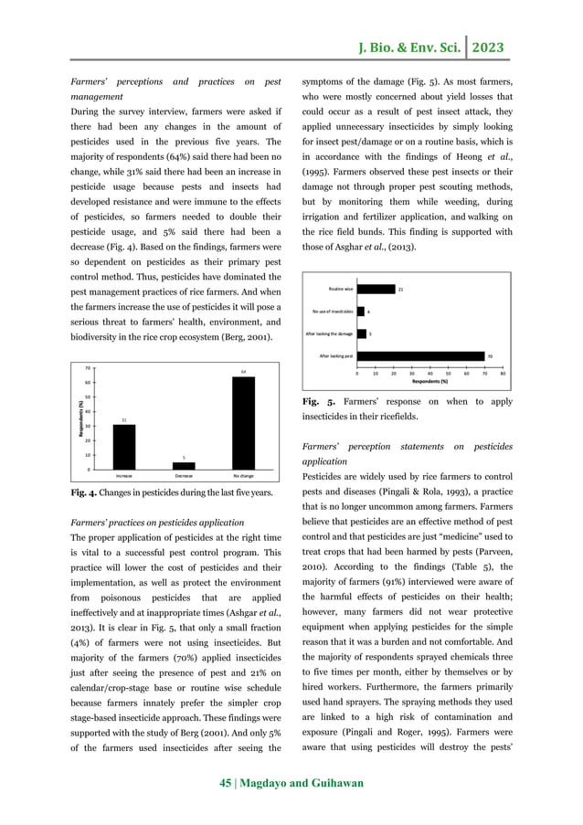 Perceptions and practices of rice farmers in the lowland areas of Diplahan, Zamboanga Sibugay ...