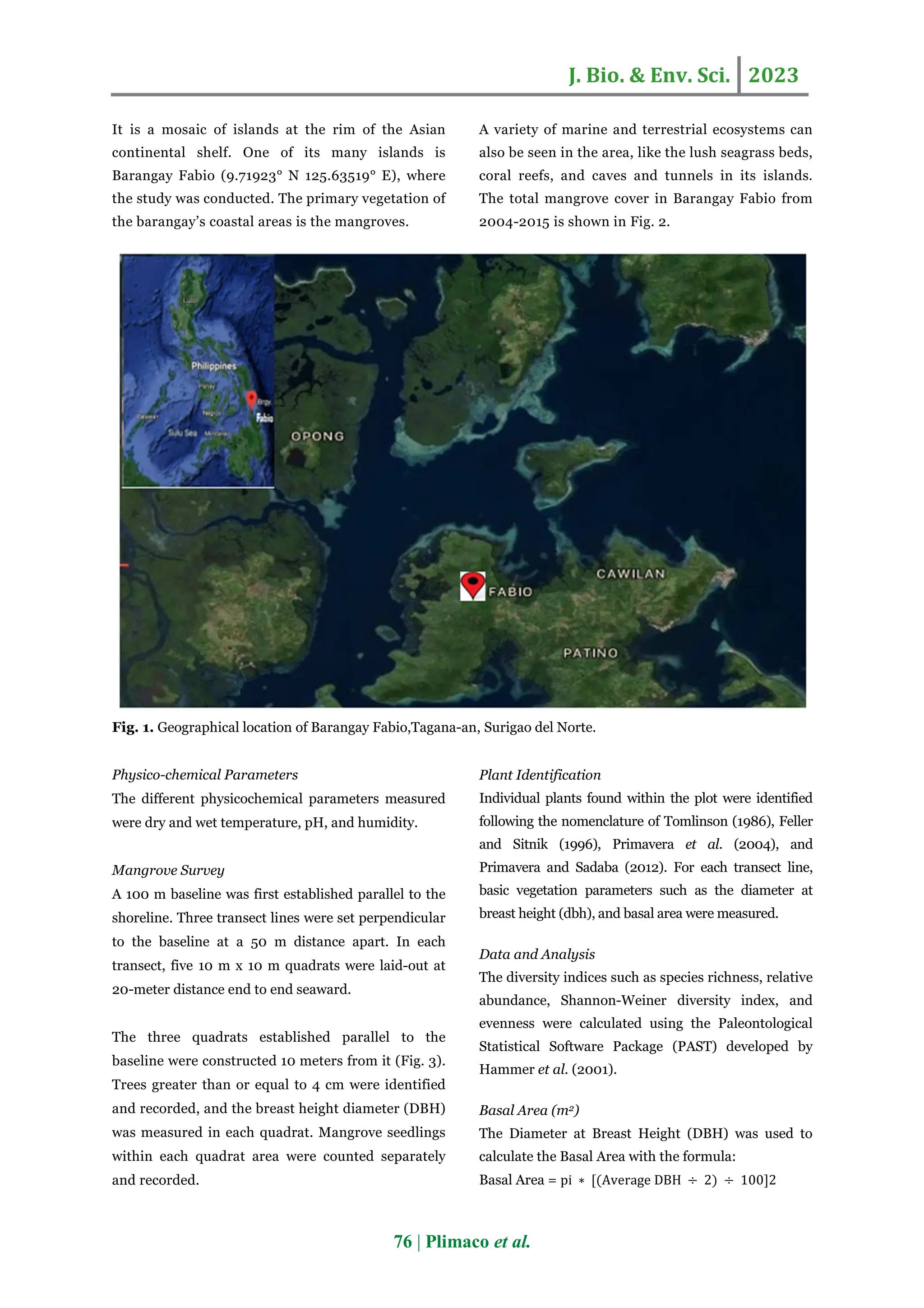 Species composition, diversity and community structure of mangroves in ...