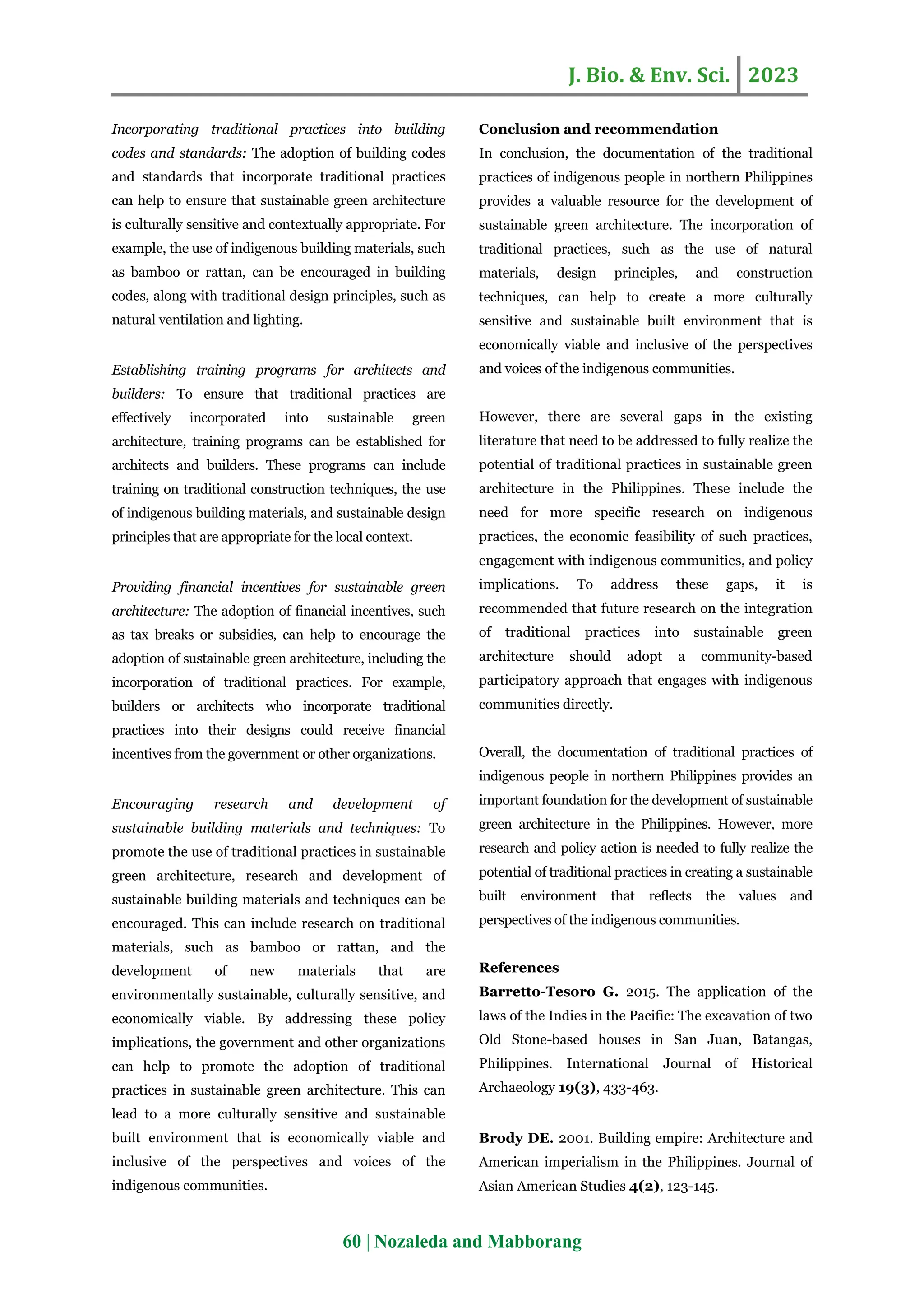 Exploring indigenous practices in Northern Philippines and their ...