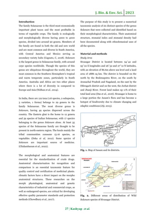 A critical study on wild species of Solanum distributed in Dibrugarh ...