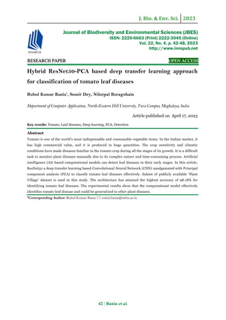 Hybrid ResNet50-PCA based deep transfer learning approach for ...