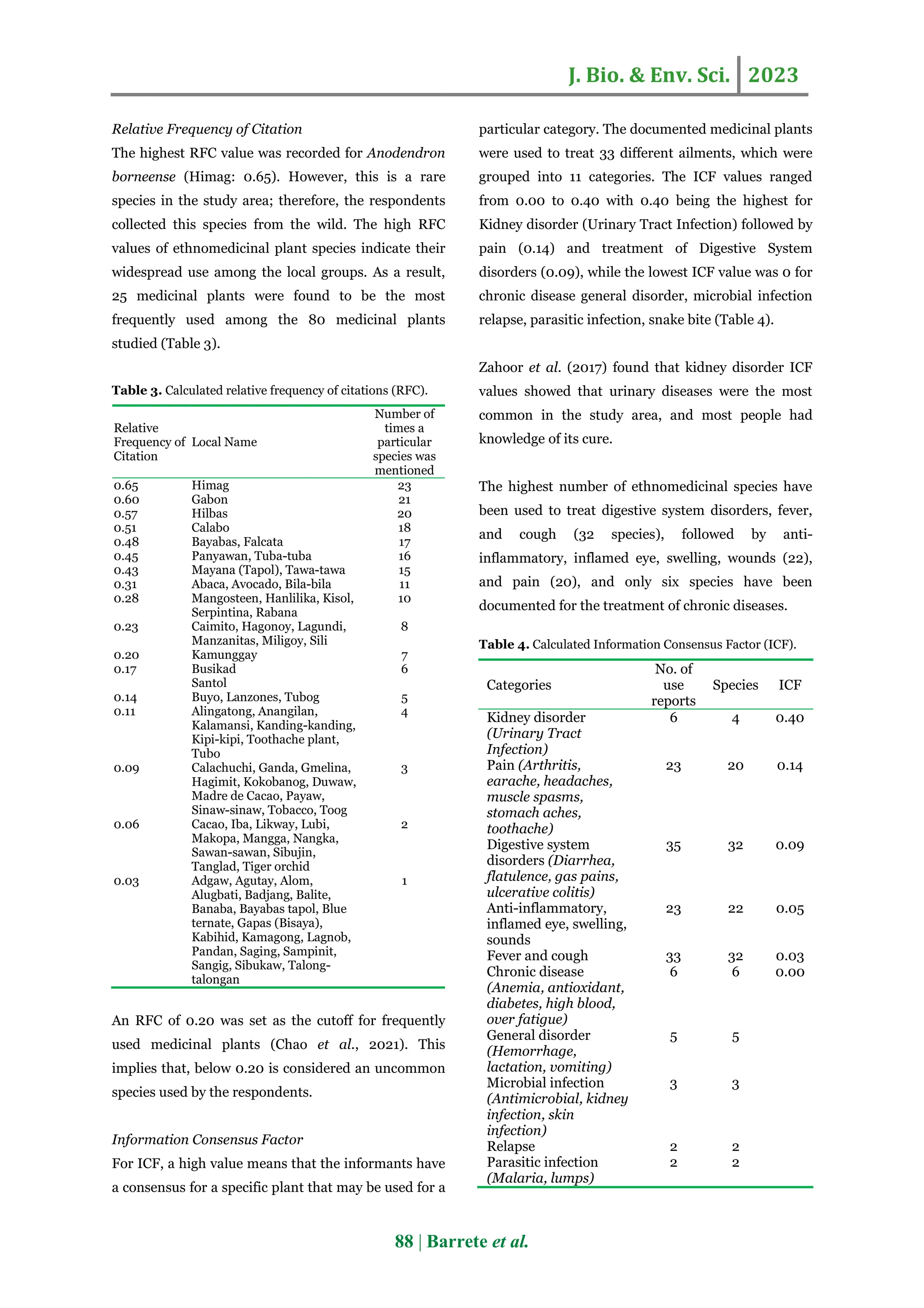 Traditional medicinal plants and practices of an Indigenous community ...