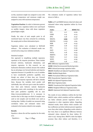 Application of remote sensing techniques and environmental factors in separating and determining ...